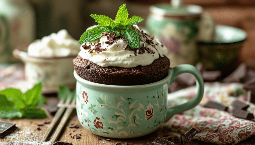 Easy Mint Chocolate Mug Cake Recipe: Quick After-Dinner Dessert