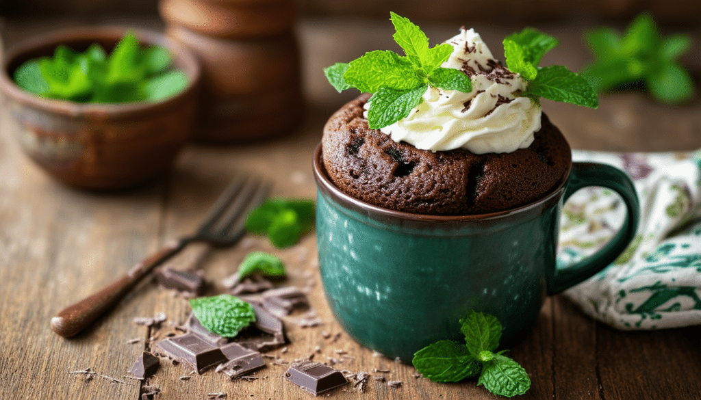 Easy Mint Chocolate Mug Cake Recipe: Quick After-Dinner Dessert