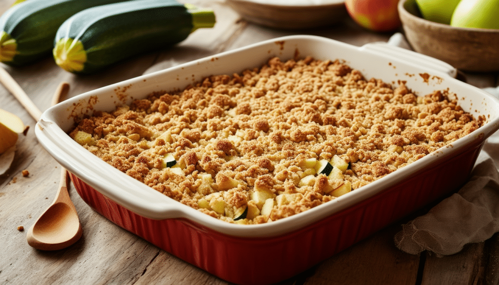 Delicious Baked Zucchini and Apple Crumble: A Unique Dessert Recipe