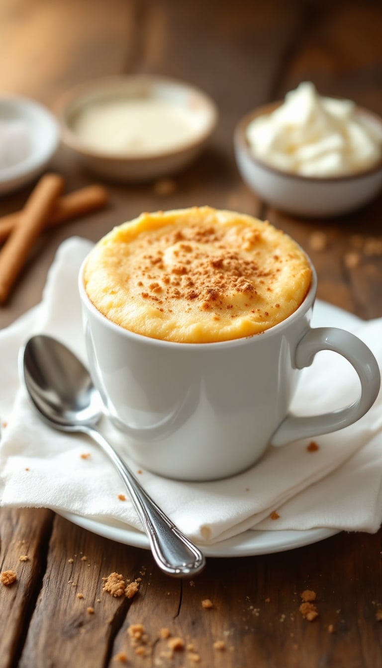 Quick Cheesecake Flavored Mug Cake Recipe: Satisfy Your Sweet Tooth in ...