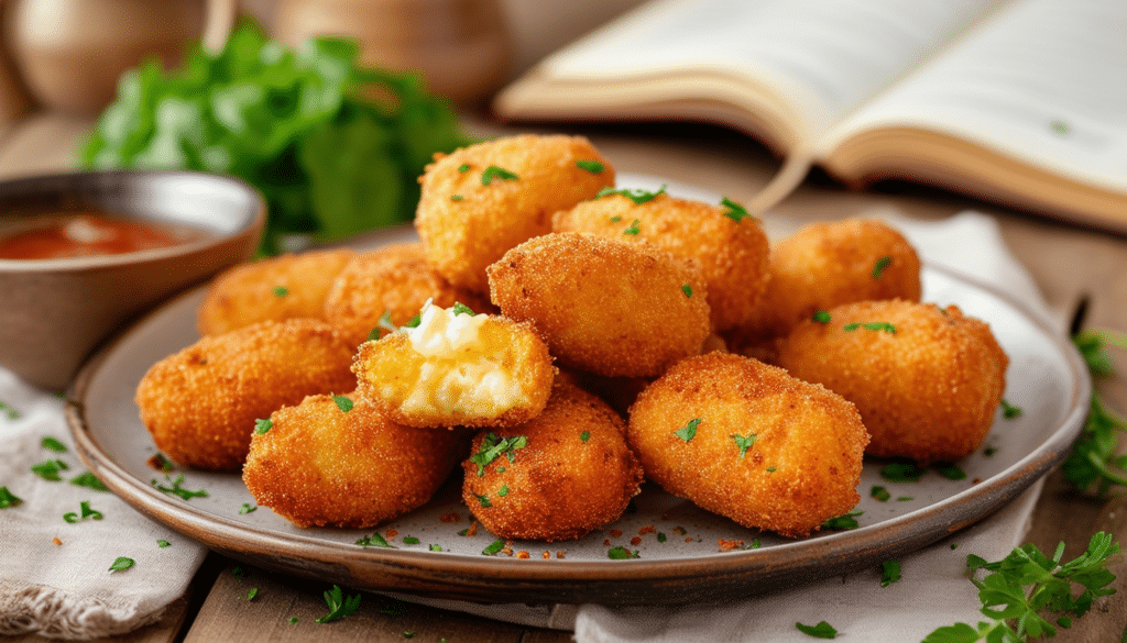 Grandmother's Crispy Cheese Croquettes Recipe: Perfect Appetizer Delight